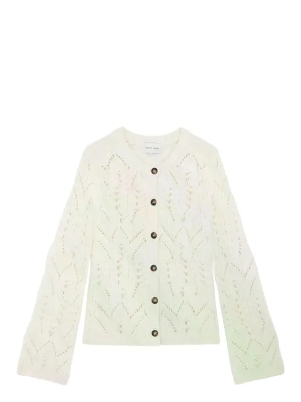 Loulou De Saison Buttoned Long-sleeve Cardigan - Neutrals