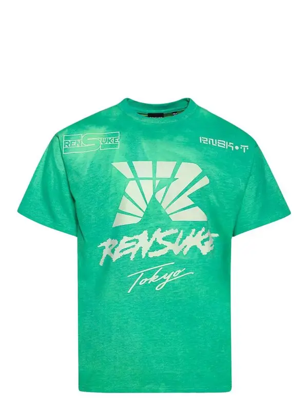 RENSUKE TOKYO Graphic Loose T-shirt - Green