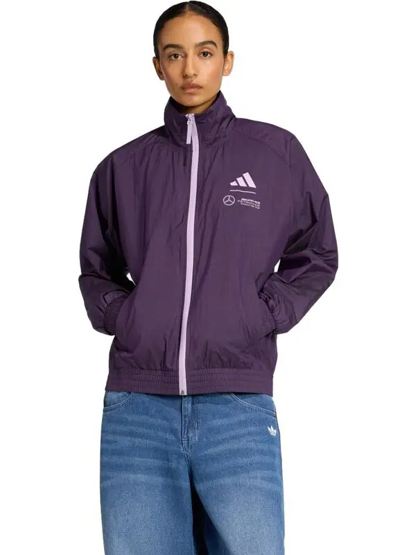 Adidas Mercedes Amg Petronas Formula One Team Premium Woven Track Top - Powder Plum