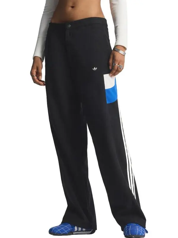 Adidas Blocking Track Pants - Black / Black / Off White / Blue