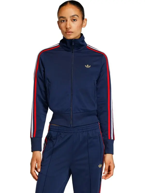 Adidas Firebird Classic Track Top - Night Indigo / Better Scarlet / White