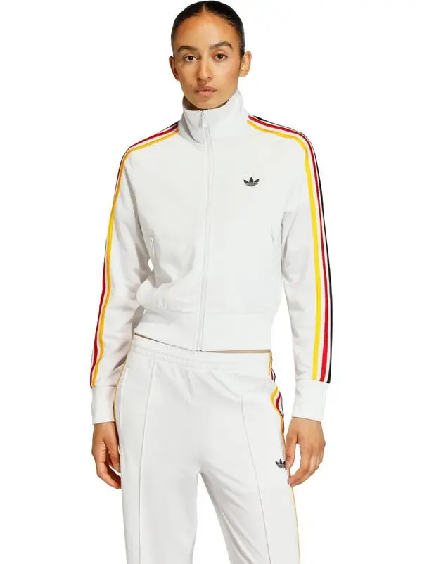 Adidas Firebird Classic Track Top - Cloud White / Collegiate Gold / Team Power Red 2 / Black