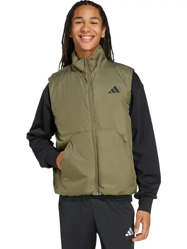 Adidas City Tech Climawarm Padded Insulated Vest - Olive Strata