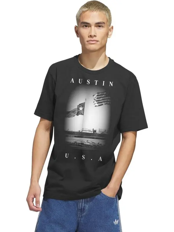 Adidas Mercedes-amg Petronas F1 Team Austin Graphic Tee - Black