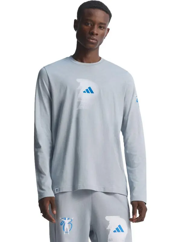 Adidas Jude Bellingham Long Sleeve Tee - Light Grey