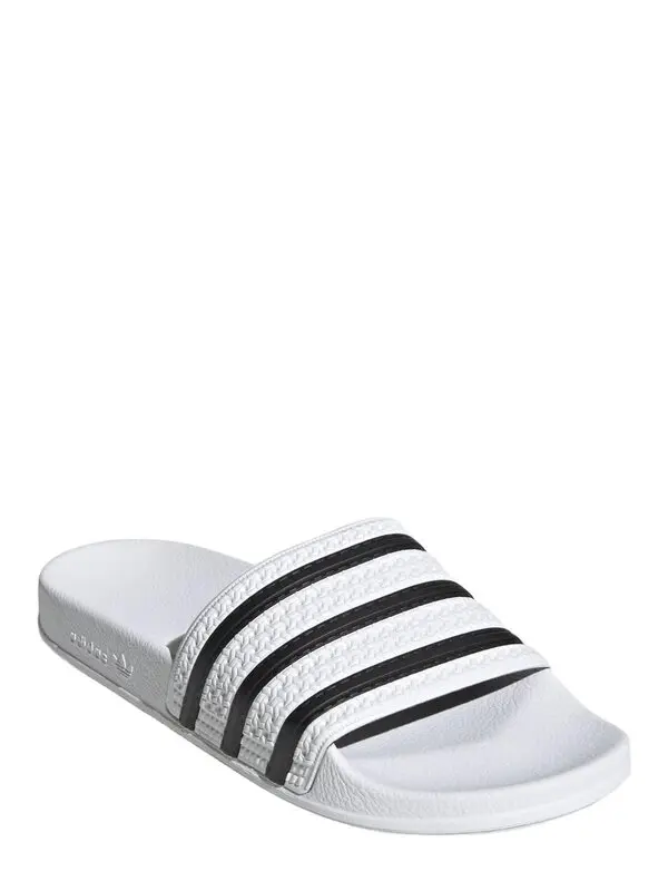 Adidas Adilette Slides - White / Core Black / White