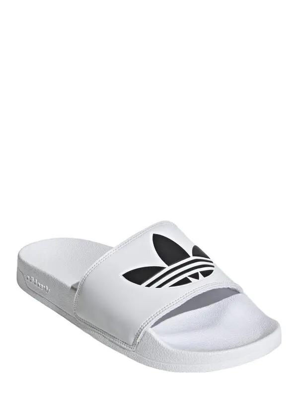 Adidas Adilette Lite Slides - Cloud White / Core Black / Cloud White