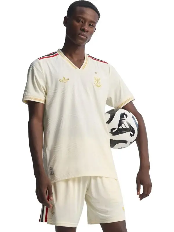 Adidas Cr Flamengo 25 Third Authentic Jersey - Cream White