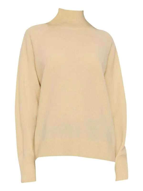 REFORMATION Meritt Cashmere Turtleneck - Yellow