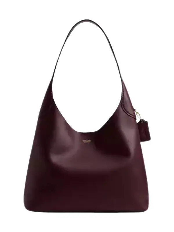 Coach Brooklyn 34 Shoulder Bag - Brass/merlot
