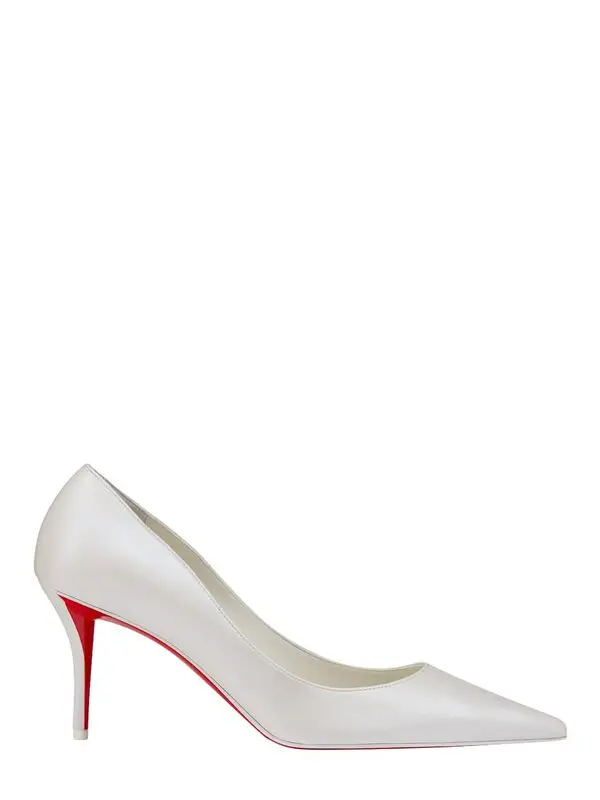 CHRISTIAN LOUBOUTIN 80mm Miss Z Nappa Leather Pumps - Biancolin Snow