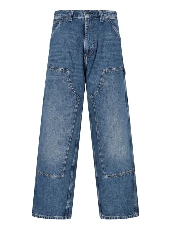 Carhartt Work In Progress Og Double Knee Pants - Blue