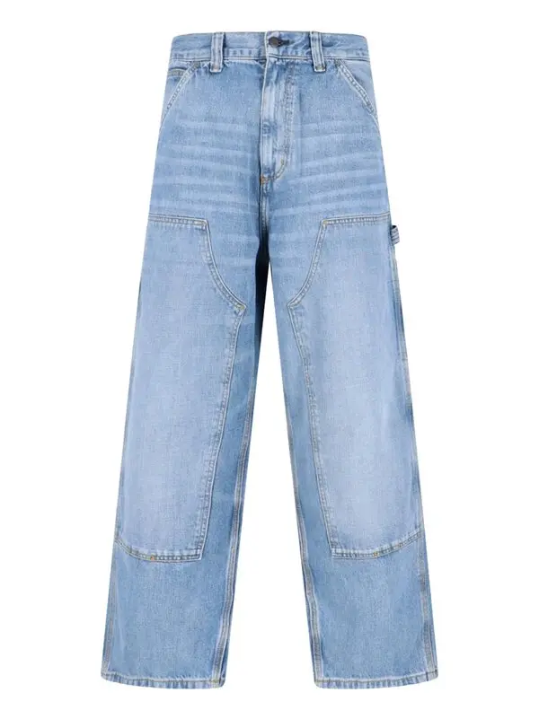 Carhartt Work In Progress Og Double Knee Pants - Light Blue