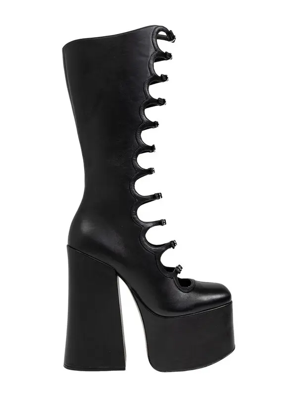Marc Jacobs Platform Knee High Boots - Black