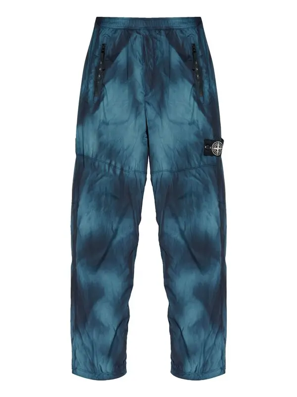Stone Island Drawstring Hem Trousers - Blue