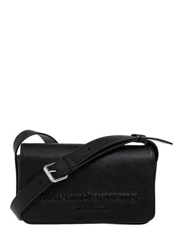 Alexander Wang Punch Flap Shoulder Bag - Black