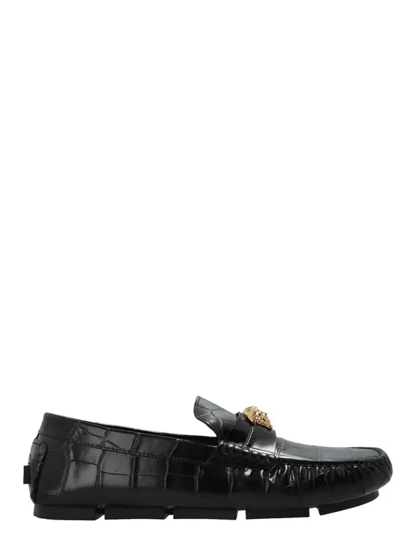 Versace Drivers Loafers - Black