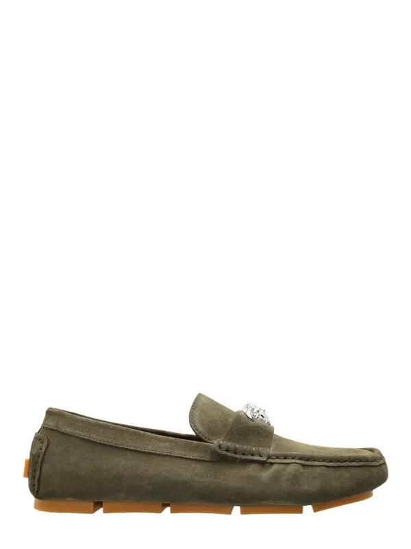 Versace Drivers Loafers - Green