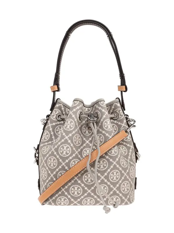 Tory Burch T Monogram' Shoulder Bag - Grey