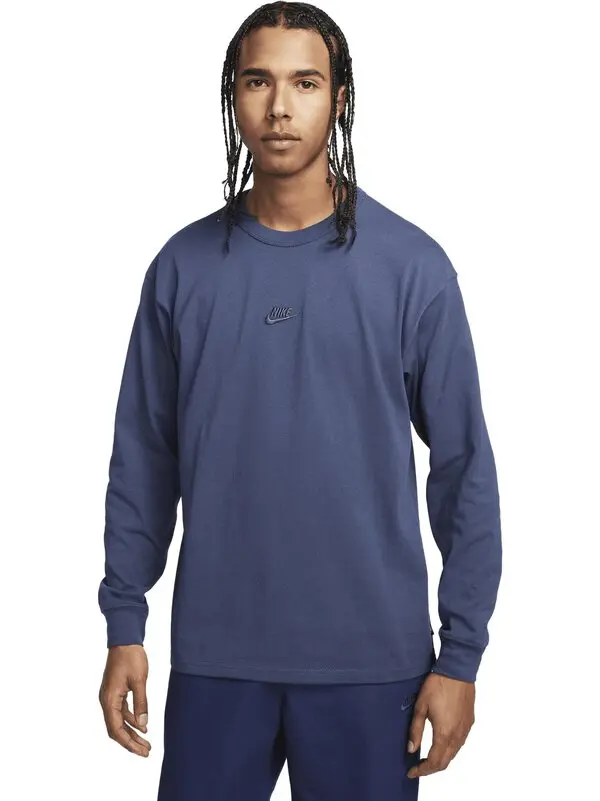 Nike Sportswear Premium Essentials Long-sleeve T-shirt - Blue