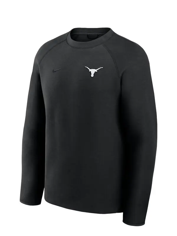 Nike Texas Tech Fleece Crewneck Pullover - Black