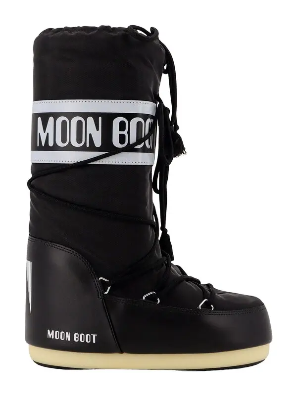 Moon Boot Icon Nylon Boots - Black