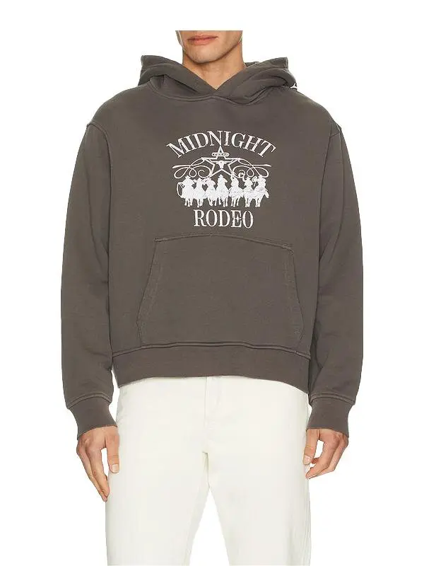 MIDNIGHT RODEO Graphic Hoodie - Grey