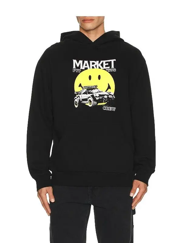 MARKET Smiley All Four Hoodie - Black