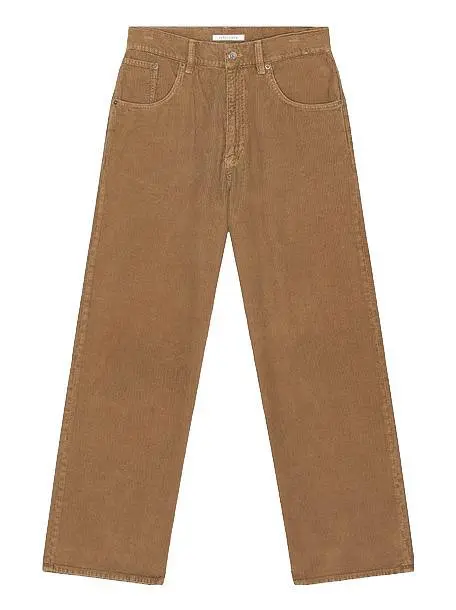 SUNFLOWER Super Wide Corduroy Trousers - Brown
