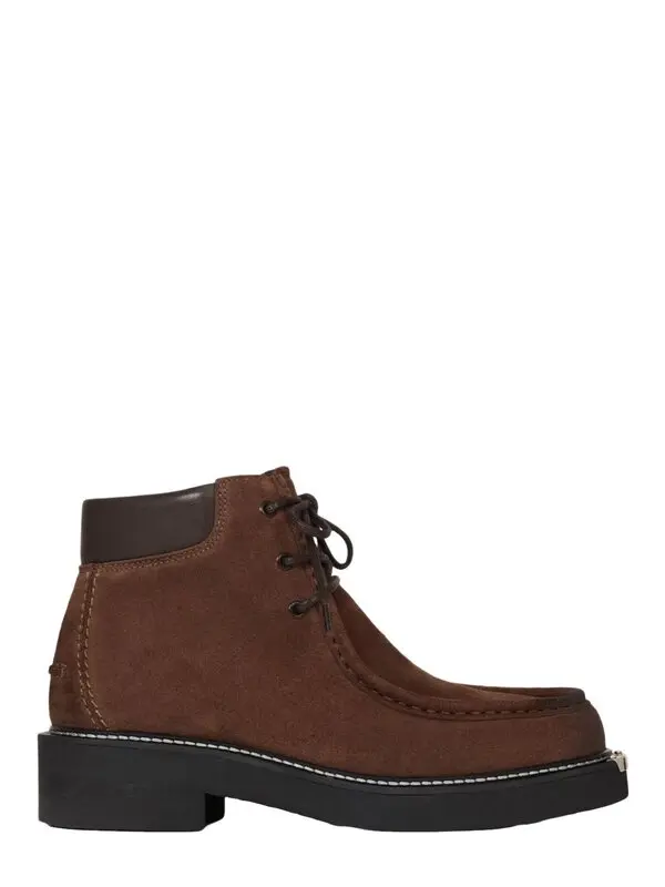 Sandro Leather Ankle Boots - Brown