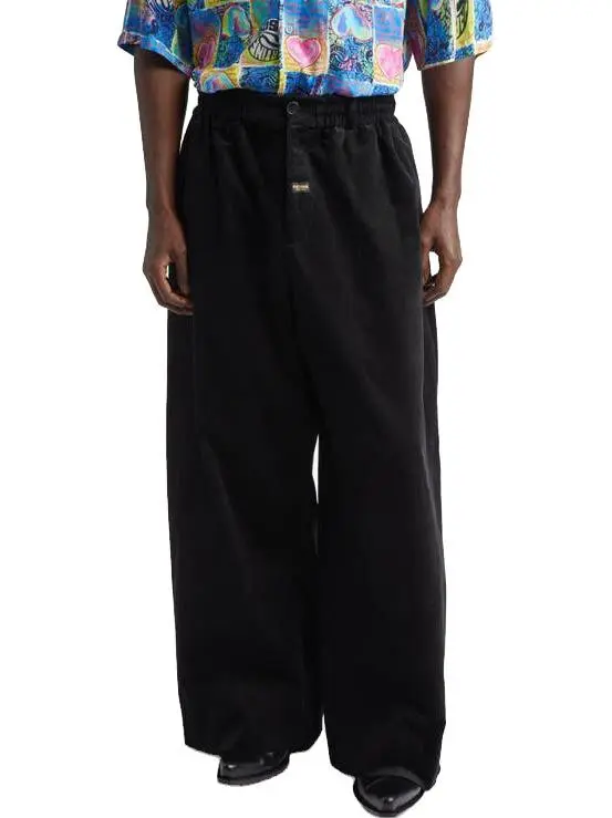 Martine Rose Extreme Wide-leg Corduroy Trousers - Black