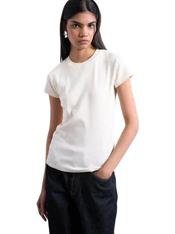 Topshop Crewneck T-shirt - Stone