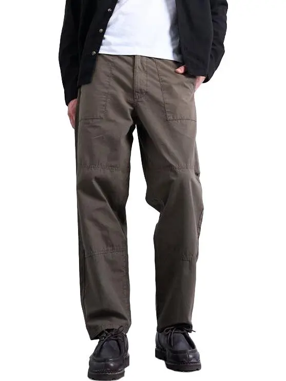 Topman Ripstop Tapered Leg Pants - Khaki
