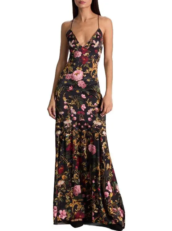 Alice + Olivia Milta Floral Mermaid Slipdress - Evermine