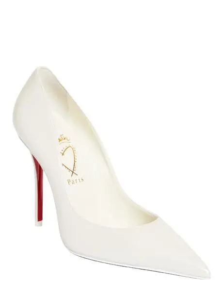 CHRISTIAN LOUBOUTIN Miss Z Pointed Toe Pump - Bianco/snow