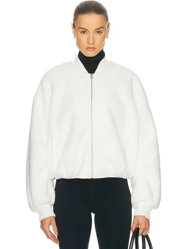 Year Of Ours Sherpa Bomber Jacket - Cream