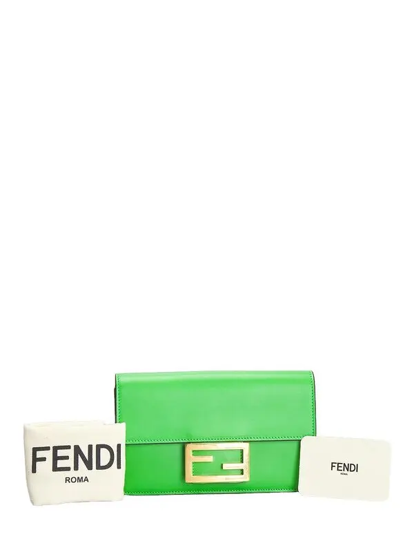 FWRD RENEW Mini Baguette Shoulder Bag - Green