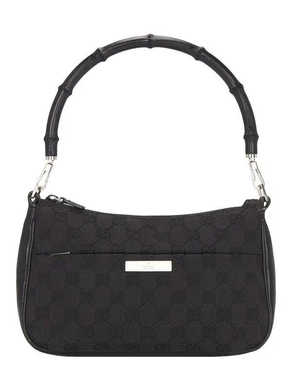 Gucci Bamboo Shoulder Bag - Black