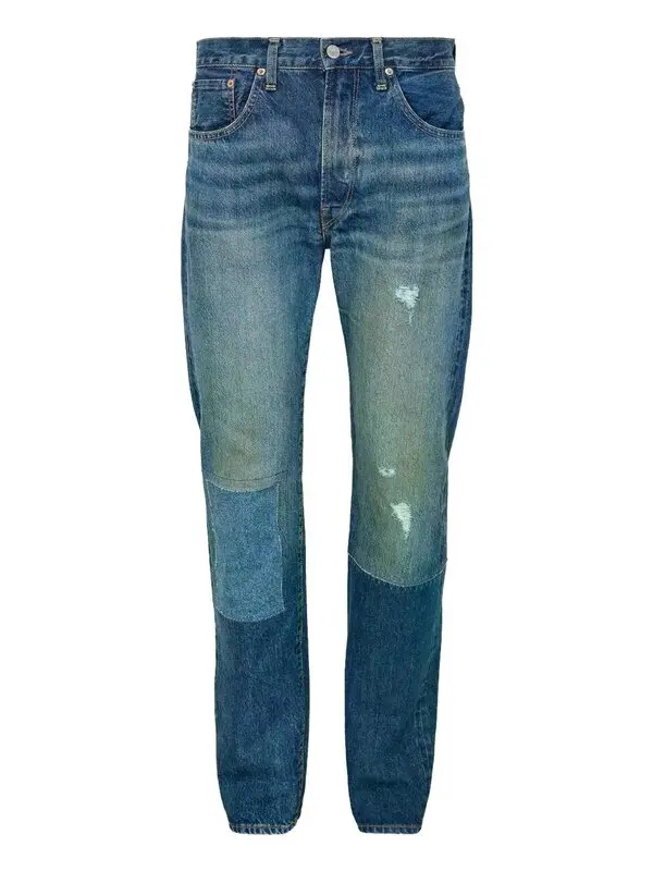 Junya Watanabe Patchwork-design Jeans - Blue