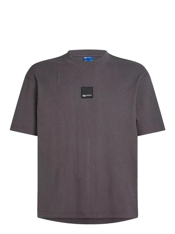 Karl Lagerfeld Logo-patch T-shirt - Grey