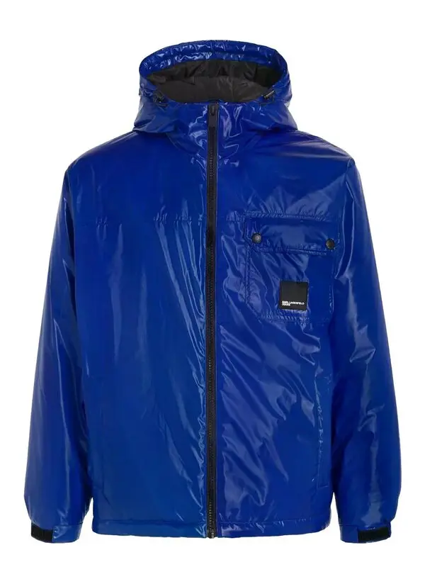Karl Lagerfeld Hooded Jacket - Blue