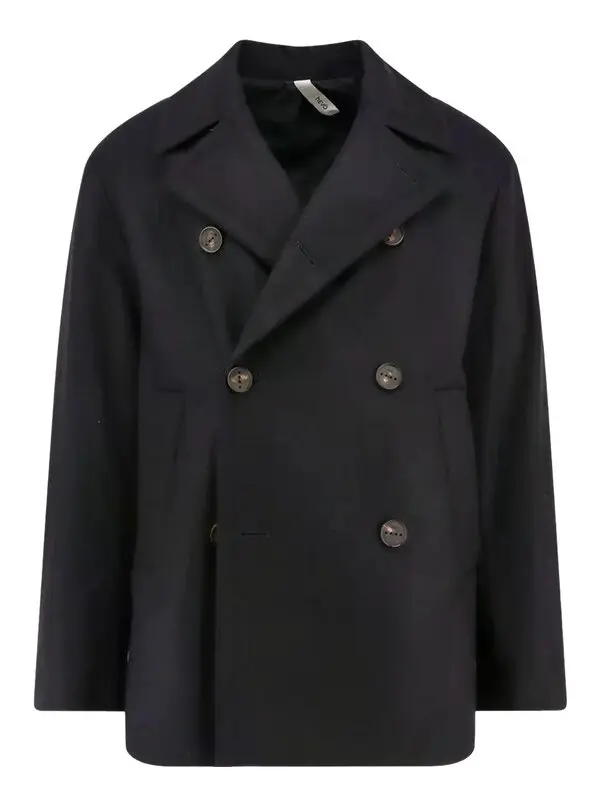 HEVO Trani Double-breasted Jacket - Blue