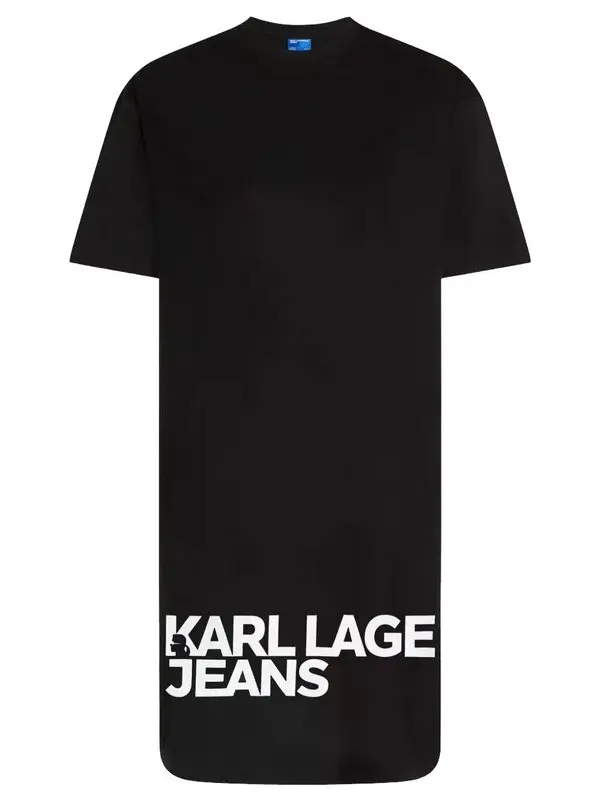 Karl Lagerfeld Logo-print Dress - Black
