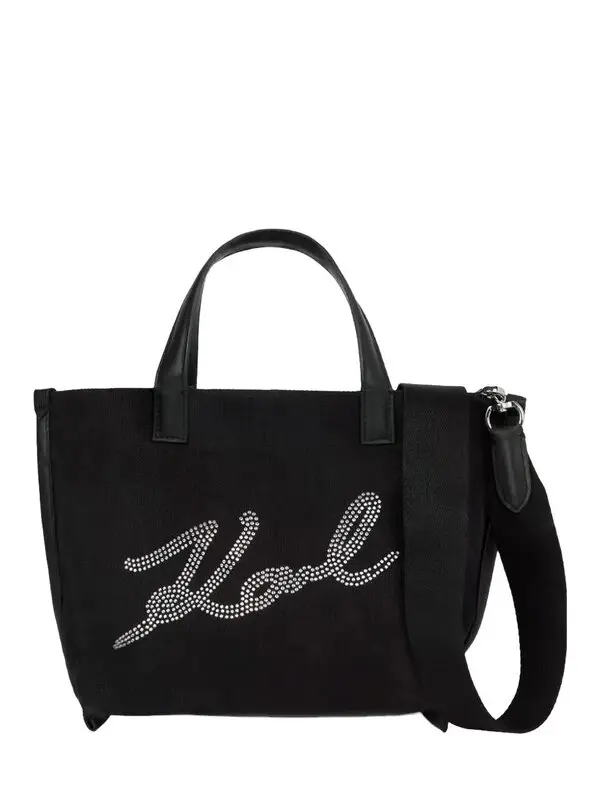 Karl Lagerfeld Mini K-signature Tote - Black