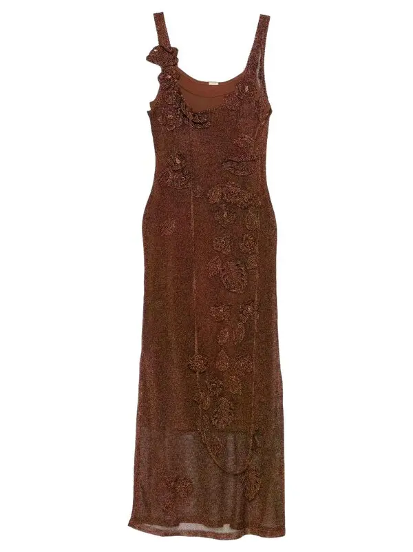 Cult Gaia Pemma Knitted Maxi Dress - Brown