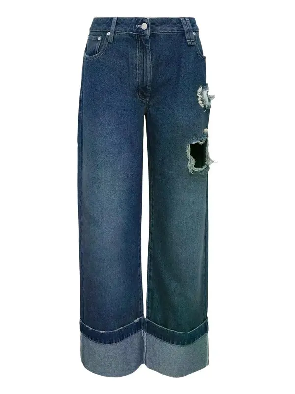 Simone Rocha Distressed Jeans - Blue