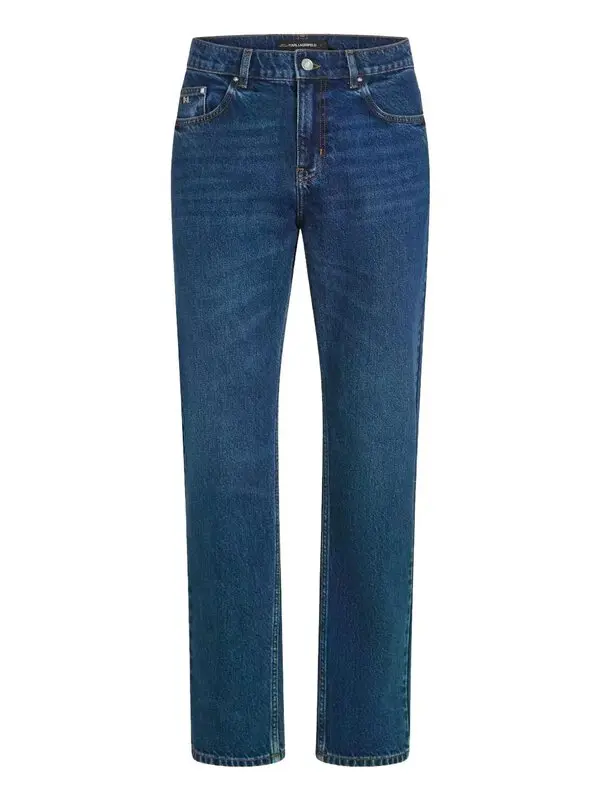 Karl Lagerfeld Five-pocket Straight Jeans - Blue