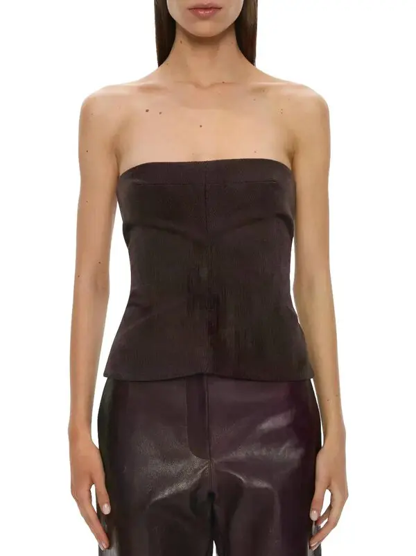 Christopher Esber Corduroy Bustier - Red