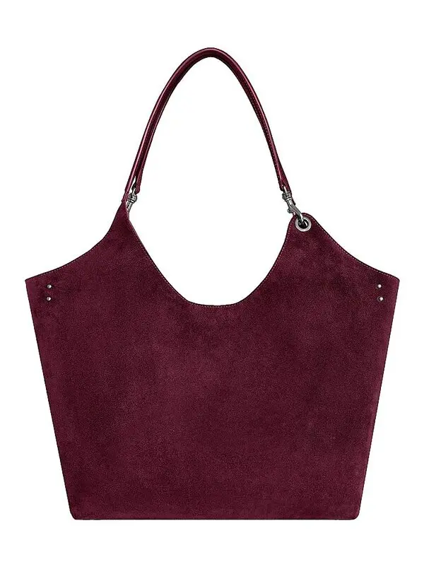 Rebecca Minkoff Extra Large Leather Tote Bag - Mulberry