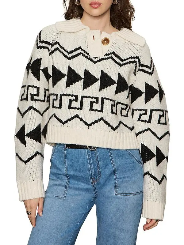 Sanctuary Fair Isle Sweater - Chalk
